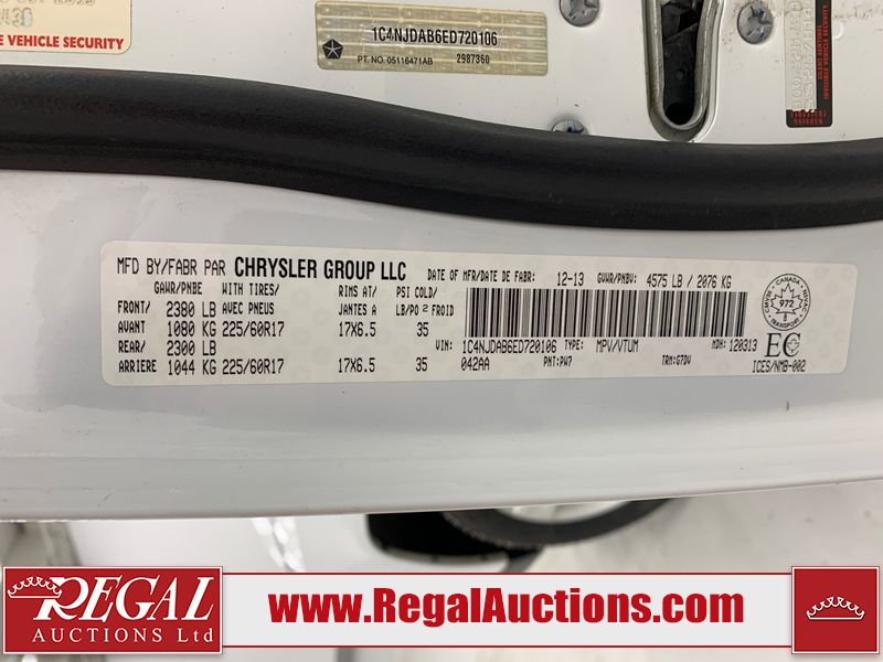 Regal Auctions: 2014 JEEP COMPASS